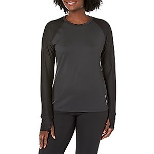 New Balance Women's Shape Shield Long Sleeve, Black, X-Large
