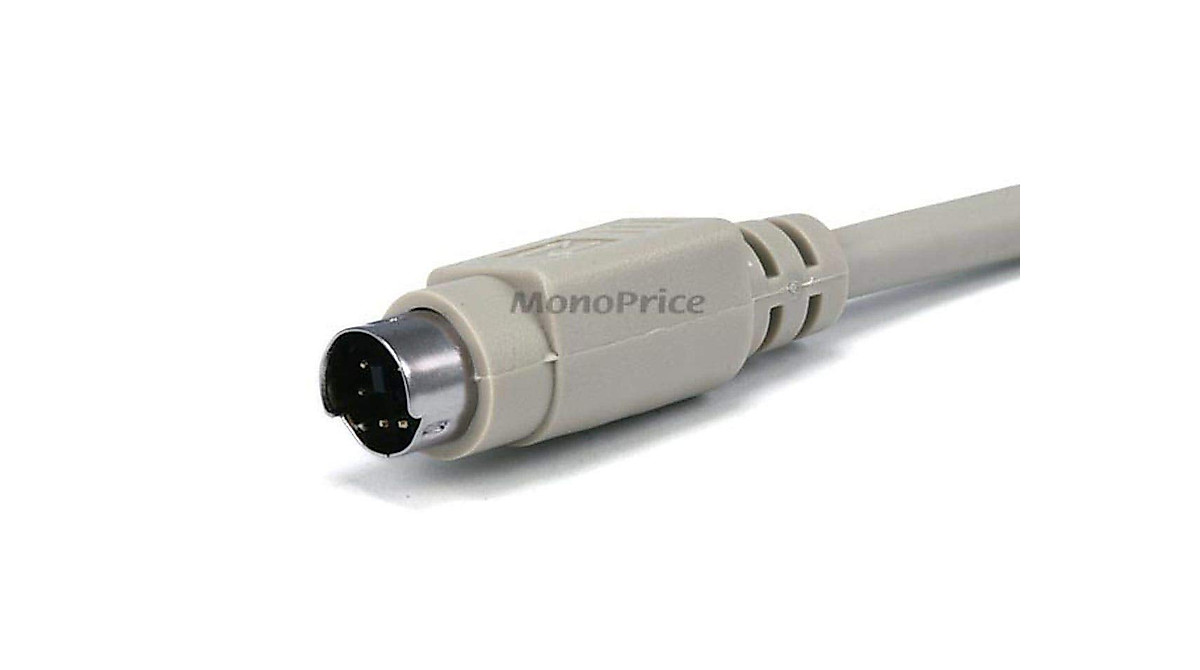 Monoprice 15ft PS/2 MDIN-6 Male to Male Cable - High-Quality Input ...