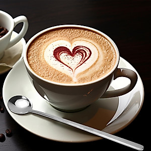 20 Pcs 6.8 Inches Coffee Spoons, Espresso Spoons, Stainless Steel Stirring Spoons with Long Handle, Cute Coffee Bar Accessories, Mini Gold Spoons for Dessert Tea Ice Cream Sugar Cake Cocktail Coffee