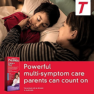 Tylenol Children's Cold + Flu Oral Suspension, Grape, 4 Fl. Oz