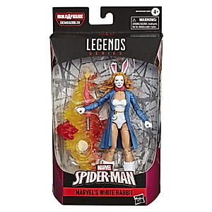 Spider-Man Hasbro Marvel Legends Series 6" Collectible Action Figure Marvel’s White Rabbit Toy, Buid-A-Figurepiece & Accessory