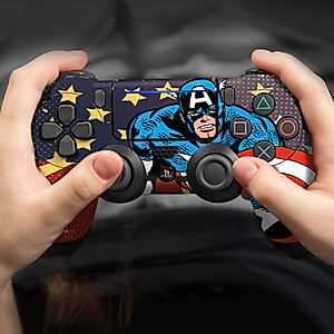 Controller Gear Marvel Comics - Captain America - Stars and Stripes - PS4 Controller Skin (Controller Sold Separately) - PlayStation 4