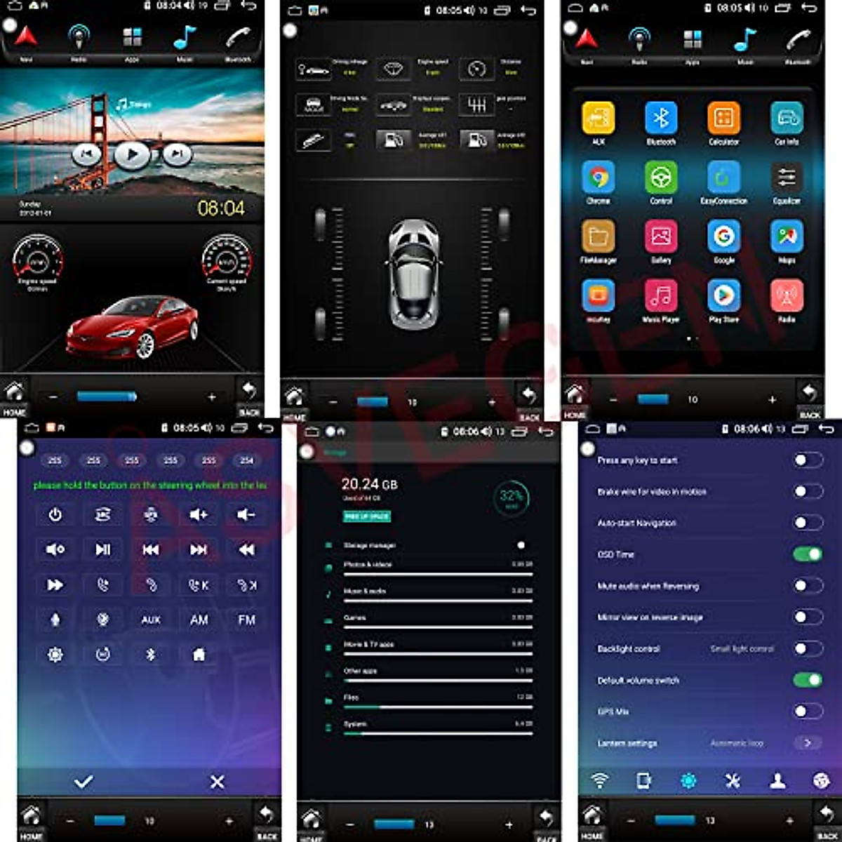 ASVEGEN 12.1 Inch Touch Vertical Screen Android 10.0 Car Stereo GPS Navigation for Land Rover Range Rover Sport 2005-2009, 4+64G