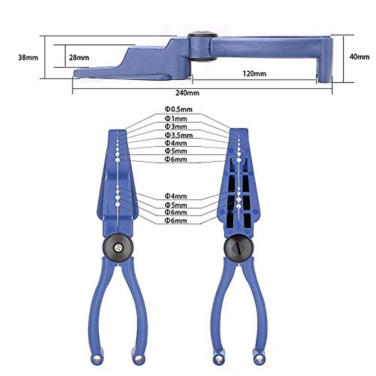 Plastic Pliers, Home Tool Auxiliary Pliers, Jelanry Secure Nails Anti-smashing finger Joint Pliers for More Safety for Hammering Nails Easy to Position and Keeps Fingers Safe