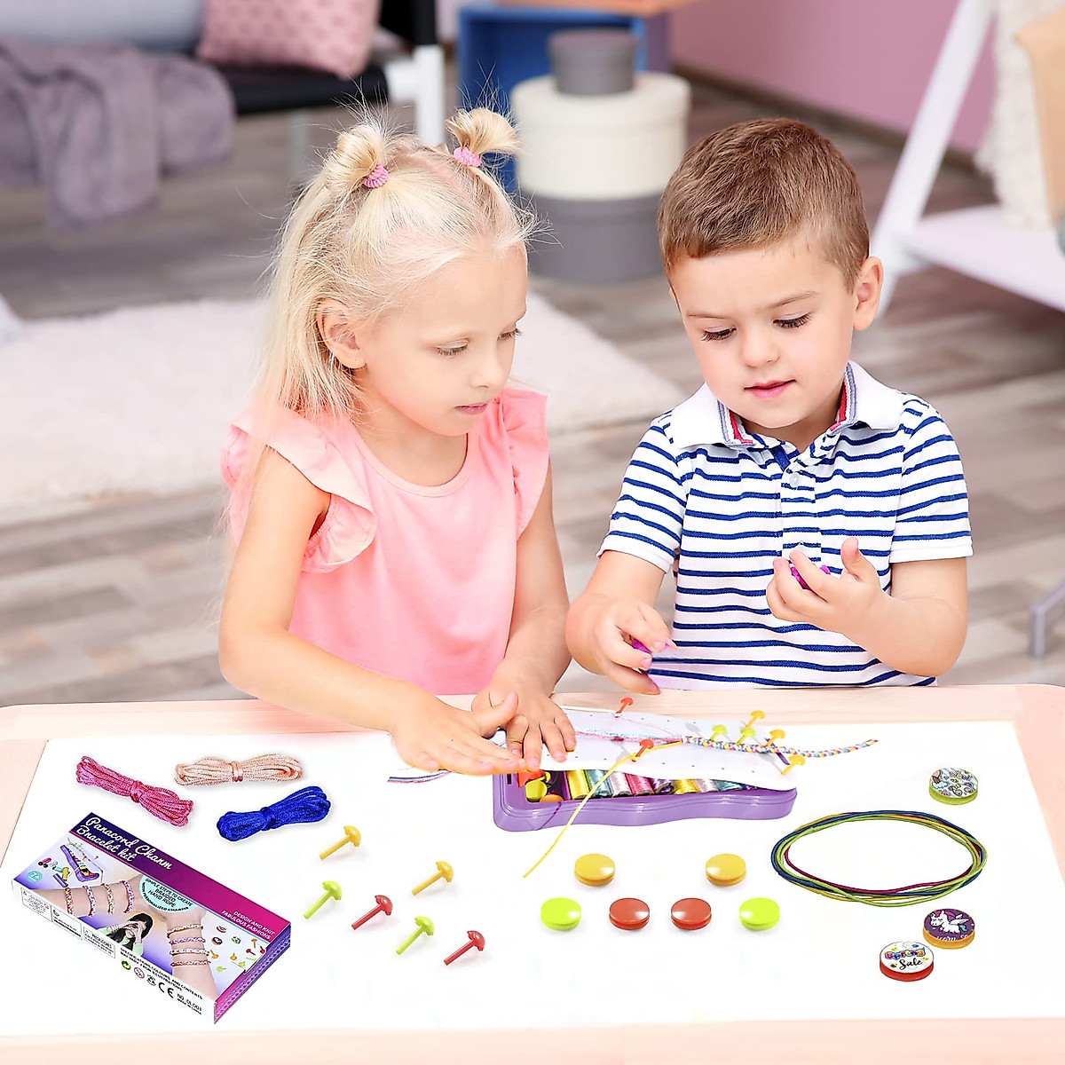 Bracelet Making Kit for Girls, DIY Friendship Charm Bracelet Maker Toys for 6-12 Year Old Girl Arts and Crafts for Kids Ages 8-12 Year Old Girl Toys Birthday Christmas Gifts for 6-10 Year Old Girls