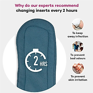 BlueQueen Reusable Wet-Free 5 Layer Microfiber Inserts Pads for Cloth Diaper for Babies 0-18 Months, Pack of 3 | Wet Free & Washable Soaker | for S, M & L Size