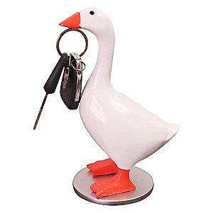 Anywin Magnetic Goose Key Holder Cute Home Decor Kawaii Room Office Table Desk Decor Aesthetic Funny Sculpture Bedroom Decor Housewarming Gifts for Women Men1 Pack Large