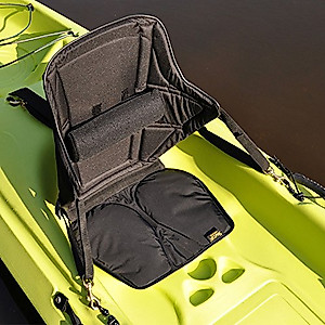 SKWOOSH High Back Kayak Seat with Lumbar Roll and Gel Seat Cushion for kayaking comfort Made in the USA