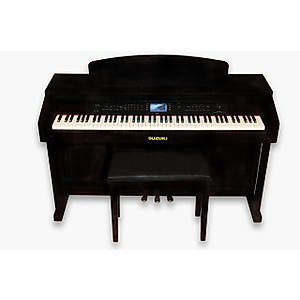 SUZUKI Classroom Teaching, 88-Key Digital Piano with Matching Bench, Black Finish (CTP-88)