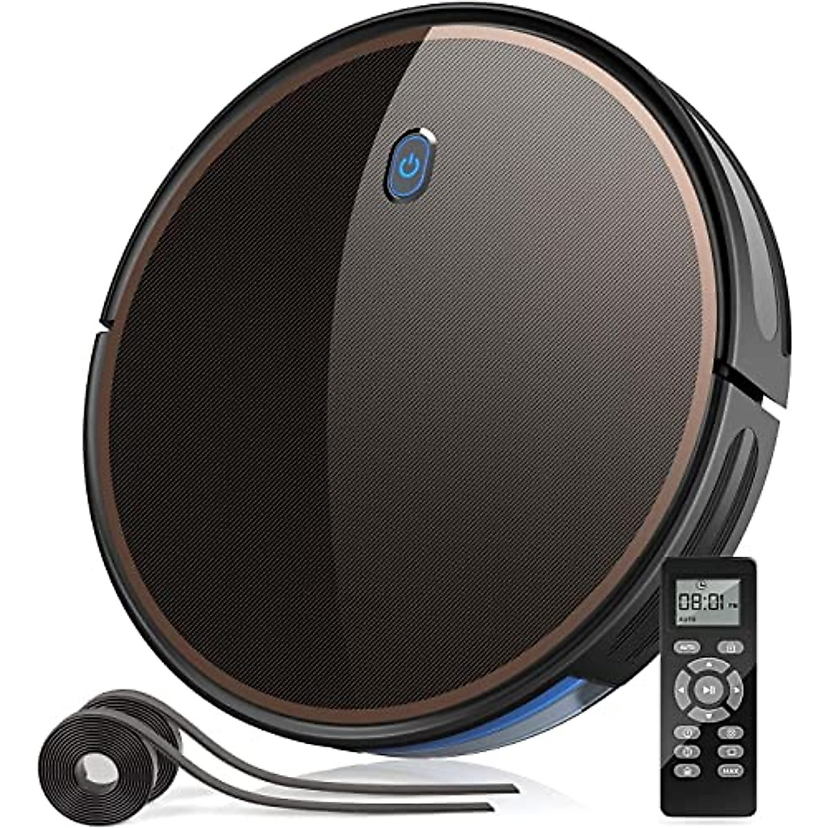 Robot Vacuum, Robot Vacuum Cleaner with Quiet Multiple Cleaning Modes Self-Charging 2000Pa Suction Robotic Vacuum Cleaner for Pet Hair Hard Floor Medium-Pile Carpets