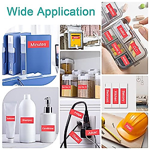 NineLeaf 1 Pack Compatible for Brother TZe-435 TZe435 TZ-435 TZ435 Label Tape 12mm 1/2'' 0.47'' White on Red Standard Laminated Labeling Work with P-Touch PT-D210 PTD400AD PTH110 PT-D600 Label Maker