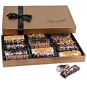 Barnetts Valentines Chocolate Gift Baskets, 15 Crepes Covered Cookies Box, Cookie Chocolates Mens Holiday Gifts, Gourmet Prime Food Candy Basket Delivery For Her Men Women Families, Thanksgiving Ideas