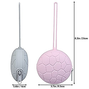 Uoeo 2 Pcs Pacifier Holder Case, Silicone Pacifier Bag Pacifier Storage Case Pacifier Bag Pouch Protective Pacifier Dustproof Storage Container for Home and Travel