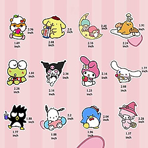 200Pcs Kawaii Stickers for Kids Teens Adults,Cartoon Cute Stickers for Girls,Vinyl Water Bottle stickers Waterproof,Laptop,Luggage,Phone,Scrapbook Stickers Pack for Classroom Reward Birthday Gifts Aesthetic Party Favor