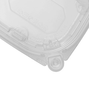 Karat 8oz PET Tamper Resistant Hinged Deli Container with Lid - 200 ct