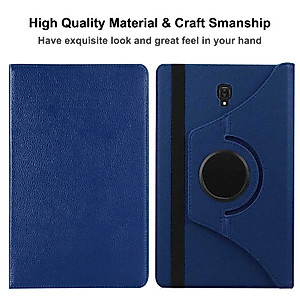 Case for Samsung Galaxy Tab A 8.0 inch 2017 Tablet (SM-T380 SM-T385),360 Degree Rotating Stand Case Full Protective Cover,with Stylus Pen,Screen Film (Deep Blue)