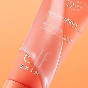 e.l.f., SuperClarify Cleanser, Lightweight, Gentle, Effective, Soothing, Removes Makeup and Impurities, Prevents Clogged Pores, Strengthens , Infused with Lavender, 3.4 Fl Oz