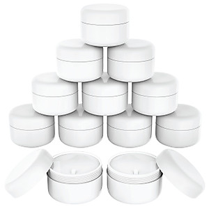 Lotion Container, Lotion Jars, Body Butter Containers, Cosmetic Containers With Lids, Cosmetic Jars With Lids 4 Oz, Cream Containers With Lids, Plastic Jars With Lids 4 Oz, Body Butter Jars, 12 Pack