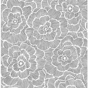 NuWallpaper NUS4047 Charcoal Saraya Peel & Stick Wallpaper, Grey