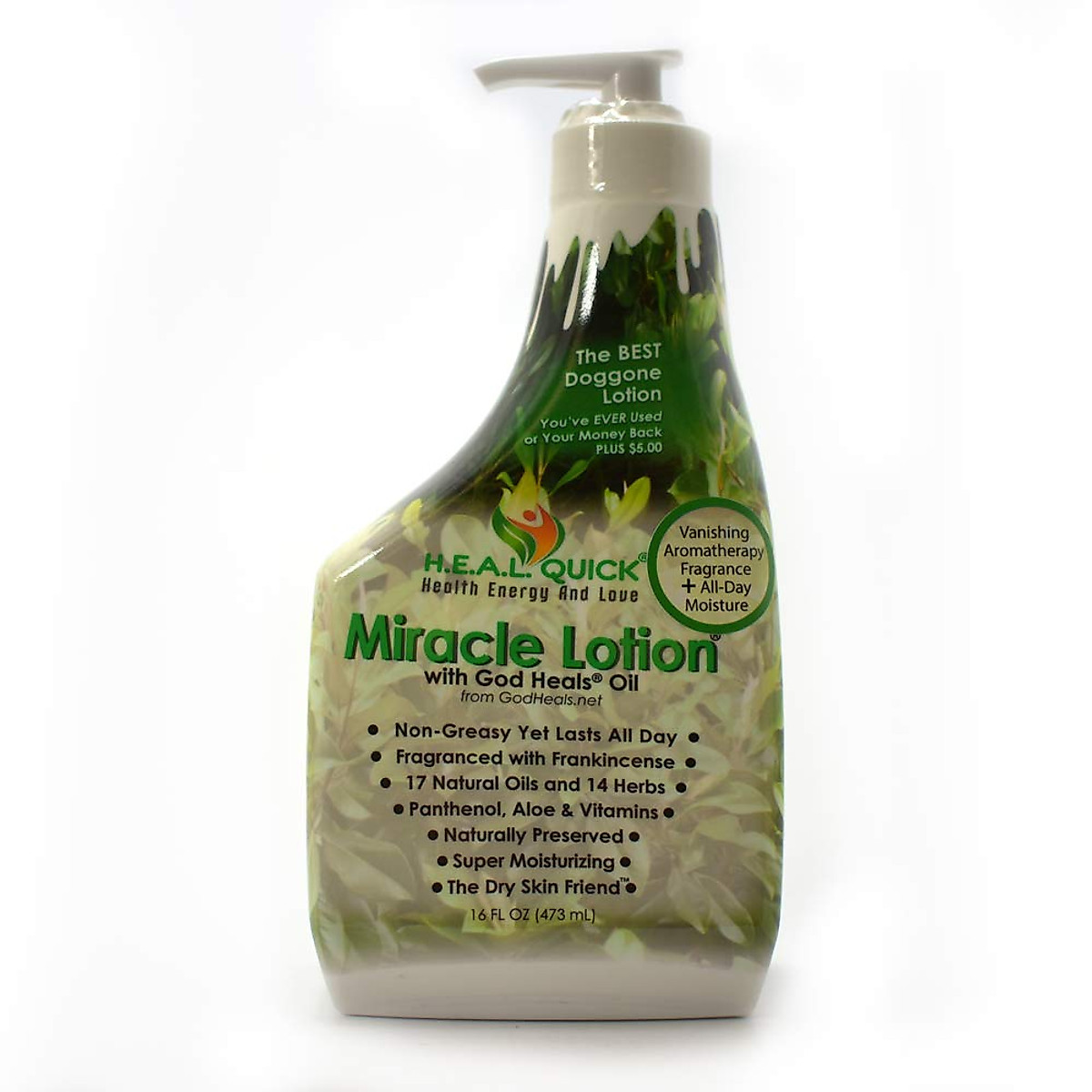 Miracle Lotion with God Heals Oil - 16 oz