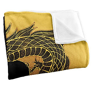 WB 100: Blanket, 50"x60" Bruce Lee Dragon Claw Silky Touch Super Soft Throw Blanket