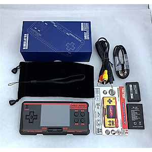 SZRendaysa Handheld Game Console ,Video Gaming Console 8 Bit 2g Memory Simulator FC3000 Handheld Children Color Game PXPX7 Family TV Video Consoles (Black)