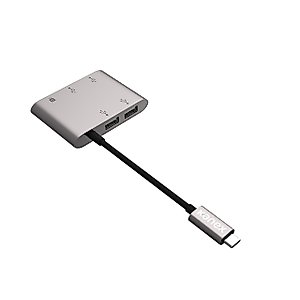 Kanex 4-Port USB Charging Hub with USB-C for MacBook with Pass-Thru Charging