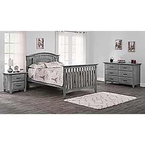 Oxford Baby Willowbrook 4-in-1 Convertible Crib, Graphite Gray, GreenGuard Gold Certified