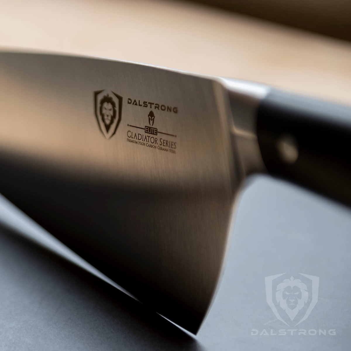 Dalstrong Meat Cleaver Knife-10-The Bestiarius-Gladiator Series-Forged German High Carbon Steel- Heavy Duty Giftable Kitchen Knife-Black Handle- w/Sheath- Razor Sharp - NSF Certified