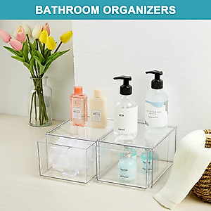 Vtopmart 2 Pack Makeup Organizer and 4 Pack Food Storage Organizer