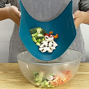 Lagomian TPU Cutting Board (2 Piece Set) Scratch Resistant Juice Grooves, BPA Free Kitchen Cutting Mat, Dishwasher Safe, Flexible Cutting Boards for Kitchen, Thin Chopping Mats, Made in Korea