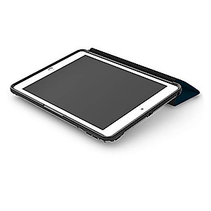 OtterBox SYMMETRY FOLIO SERIES Case for iPad 7th, 8th & 9th Gen (10.2" Display - 2019, 2020 & 2021 version) - COASTAL EVENING (CLEAR/BLACK/BLAZER BLUE), Magnetic Sleep/Wake Cover