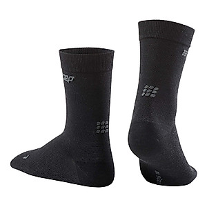 CEP Allday Merino Mid Cut Socks, Anthracite, Men, IV