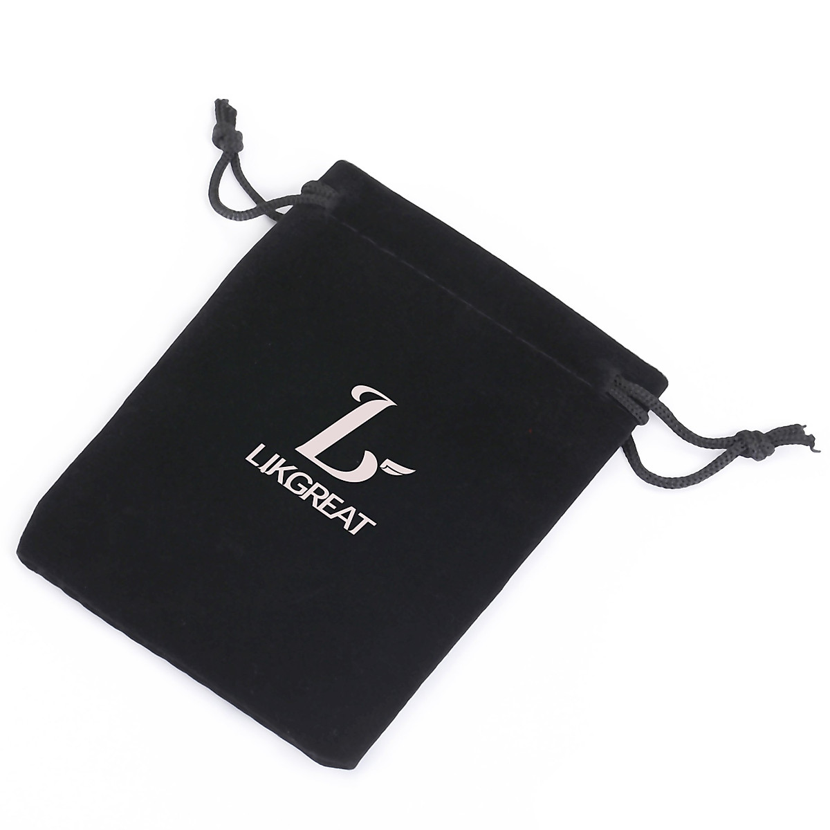 LIKGREAT Celtic Trinity Knot Moon Adjustable Ring Stainless Steel Band for Women (silver tone)