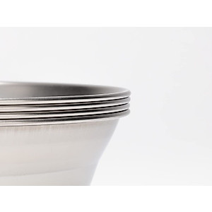 Snow Peak Tableware Bowl Small, TW-030, Stainless Steel, Lightweight for Camping Everyday Use, Made in Japan, Lifetime Product Guarantee,Medium