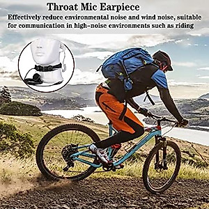 Retevis Adjustable Throat Mic Walkie Talkies Earpiece with Mic 2 Pin, Compatible RT22 RT21 H-777 RT68 RT22S H-777S Baofeng UV-5R pxton Walkie Talkie, Acoustic Tube Two Way Radio Headset (1 Pack)