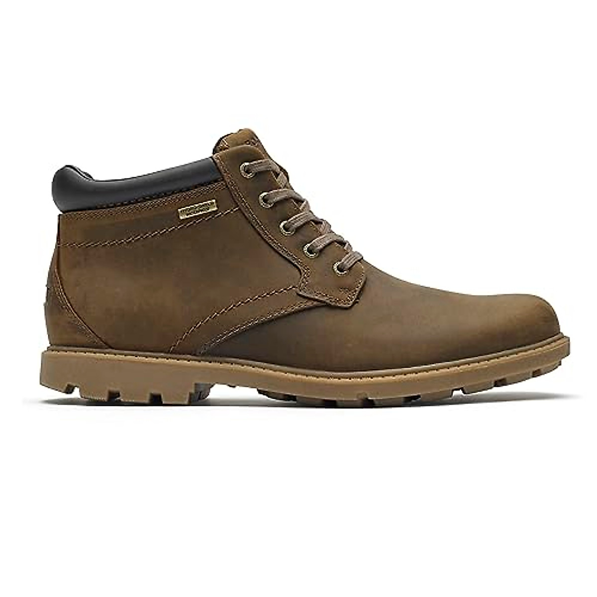 Rockport mens Rugged Bucks Waterproof chukka boots, Boston Tan, 9 US