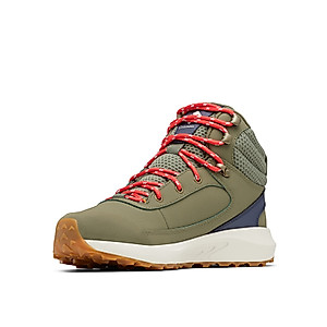 Columbia Women's Trailstorm Peak Mid Hiking Shoe, Stone Green/Nocturnal, 9