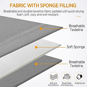 Yaheetech Outdoor Patio Chaise Lounge, All Weather Outdoor Lounge with Wheels, 5-Position Adjustable Recliner for Patio, Pool, Beach & Yard, Dark Gray