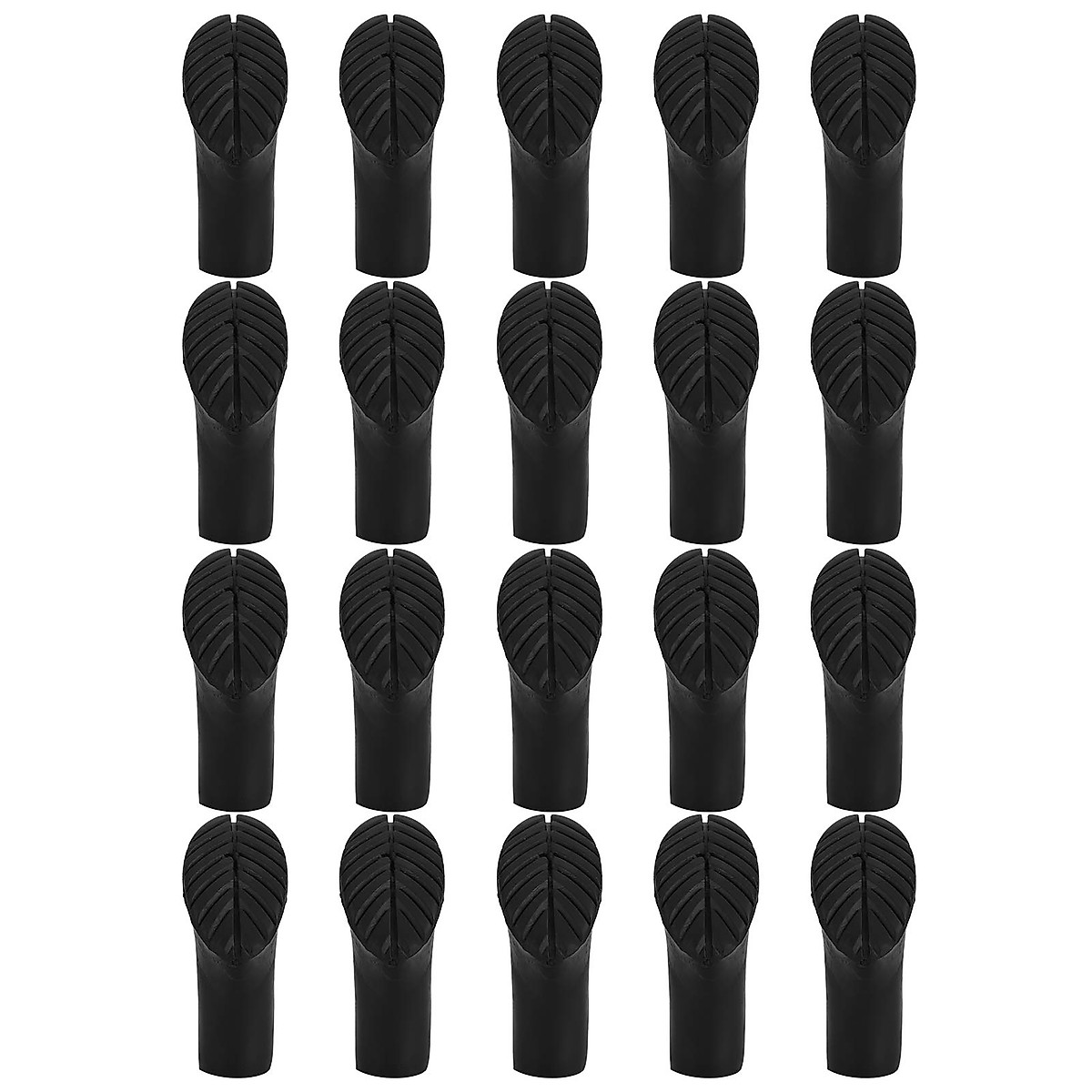 RiToEasysports 20 Pack Walking Stick Tips,Trekking Poles Tips Cane Tips with 11mm Hole Diameter for Walking Stick Accessories