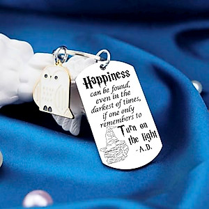 ichrati Magic Movie Gifts Valentines Keychain Merchandise Personalized Keychains Wizardry Gift for Daughter Teen Girls Trendy Stuff Inspirational Gift for Women A.D. Quotes key Chain Keepsakes