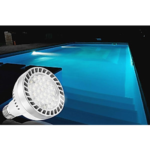 Broadroad LED Pool Light Bulb 120V 65W Daylight White 6000K Swimming Pool 6000LM Pool Light Bulb Replacement for Most Pentair Hayward Light Fixtures (Pool 65W)