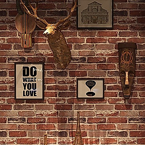 Akywall Red Brick Wallpaper Peel and Stick Realistic Distressed Textured Rock Stone Self Adhesive Contact Paper Embossed Vintage Removable Vinyl Wall Paper Faux Brick Look Wall Covering 118inch