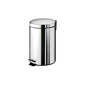 Gedy 2709-13 Round Polished Chrome Waste Bin Pedal