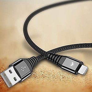 IFLASH Charge/Sync Cable w/LED, 6 Feet Data Cable Fast Charging and Sync Charger for iPhone Xs/XS Max/XR/X / 8/8 Plus /7 Plus / 6S/6 Plus/SE, iPad Air Mini 2/3/4, iPod Touch 5/6 (2 Meters)