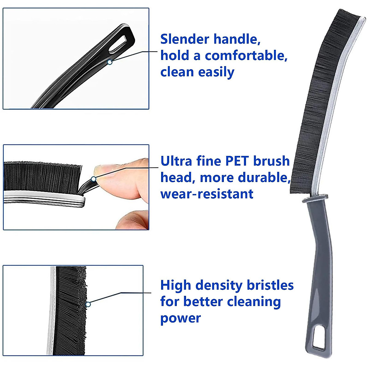 SAPYONY 4Pcs Bathroom Crevice Gaps Cleaning Brush,Clean The Dead Corners of Bathroom Kitchen Tiles, Multifunctional Window Slots, and Brushes,Used for Cleaning Gaps