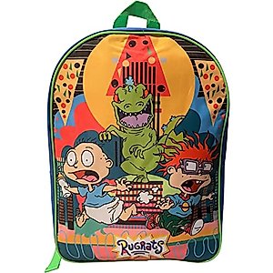 Rugrats Boy's 15" School Backpack (Blue-Green)