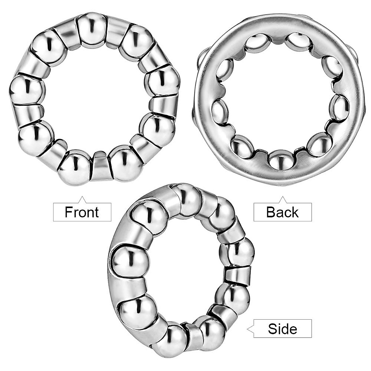 Lanturn Bike Ball Crank Bearing 14 inch x 9 Balls,4 Pcs Ball Bearings for Bike Crank Bottom Bracket, KidsStretch Bicycle, 14 inches *9 Ball