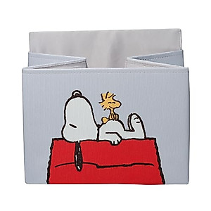 Lambs & Ivy Snoopy Foldable/Collapsible Storage Bin/Basket Organizer w/Handles