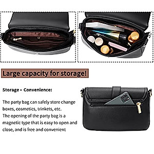 FSD.WG Fashion Quilted Crossbody Bag,Leather Ladies Shoulder Purses, Mini Shoulder Bag,Phone Wallet Purse for Women